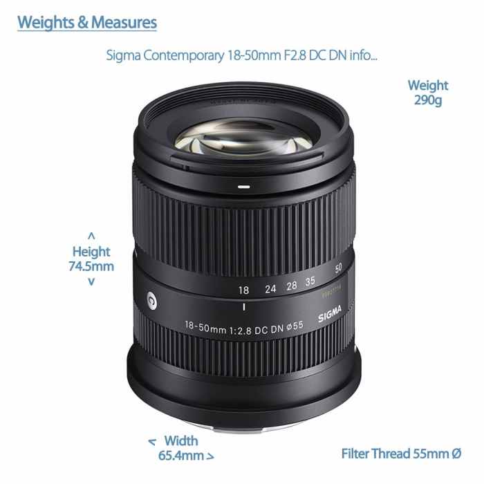 Sigma 18-50mm F2.8 DC DN Contemporary | Sony E fit | Sigma